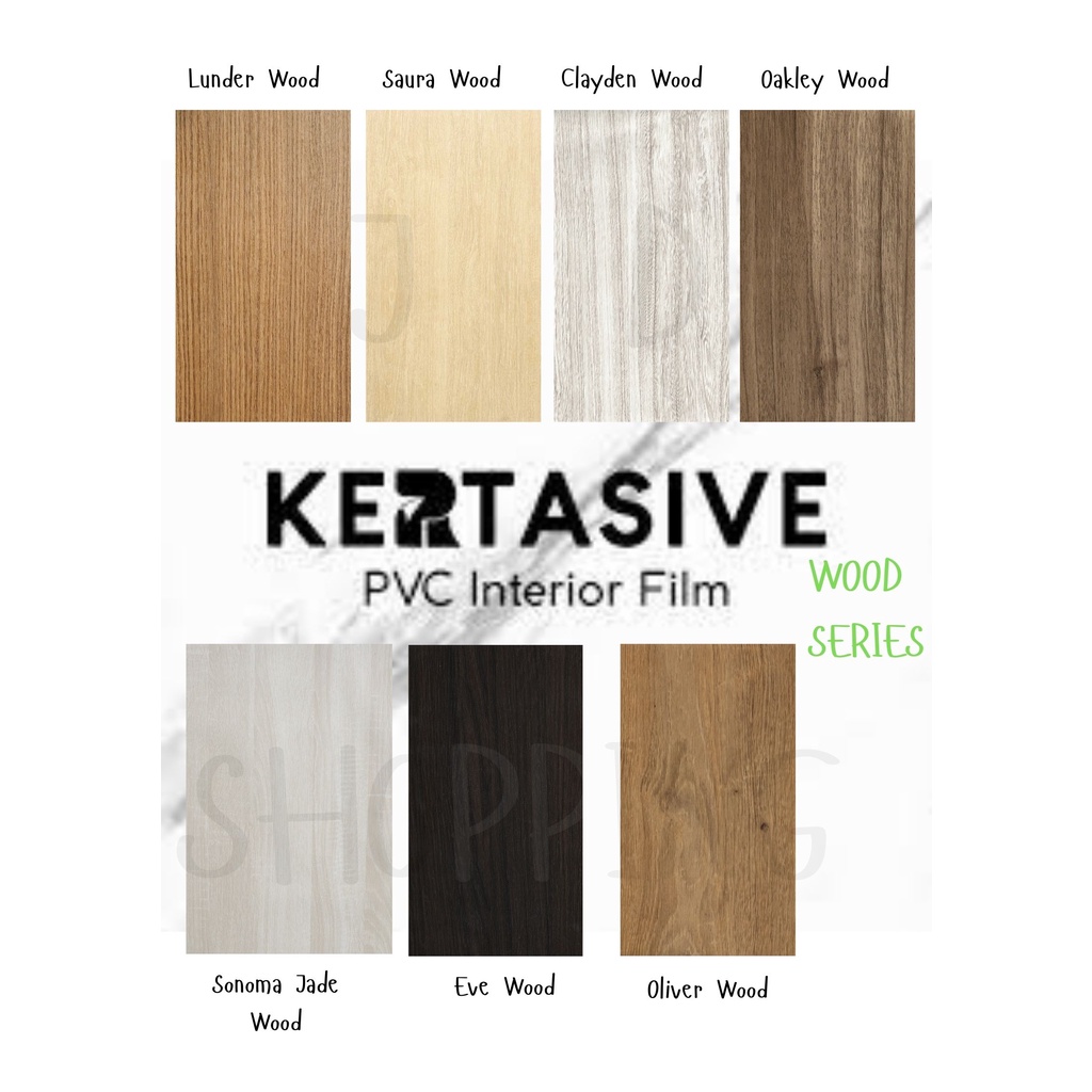 Jual KERTASIVE PVC INTERIOR FILM - WOOD SERIES 6 (METERAN) (ROLL ...