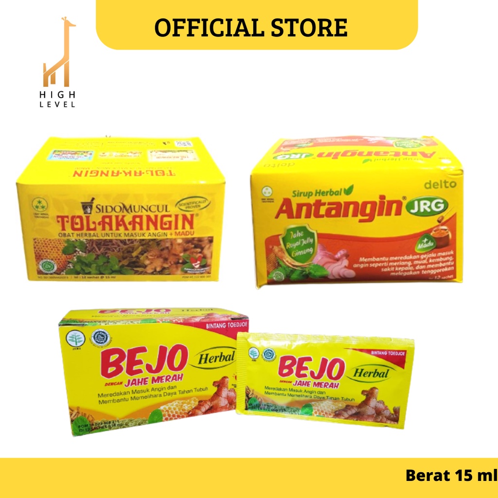 Jual Antangin JRG Sirup Herbal - Tolak Angin Sidomuncul + Madu - Bejo Dengan Jahe Merah 15 ml ...