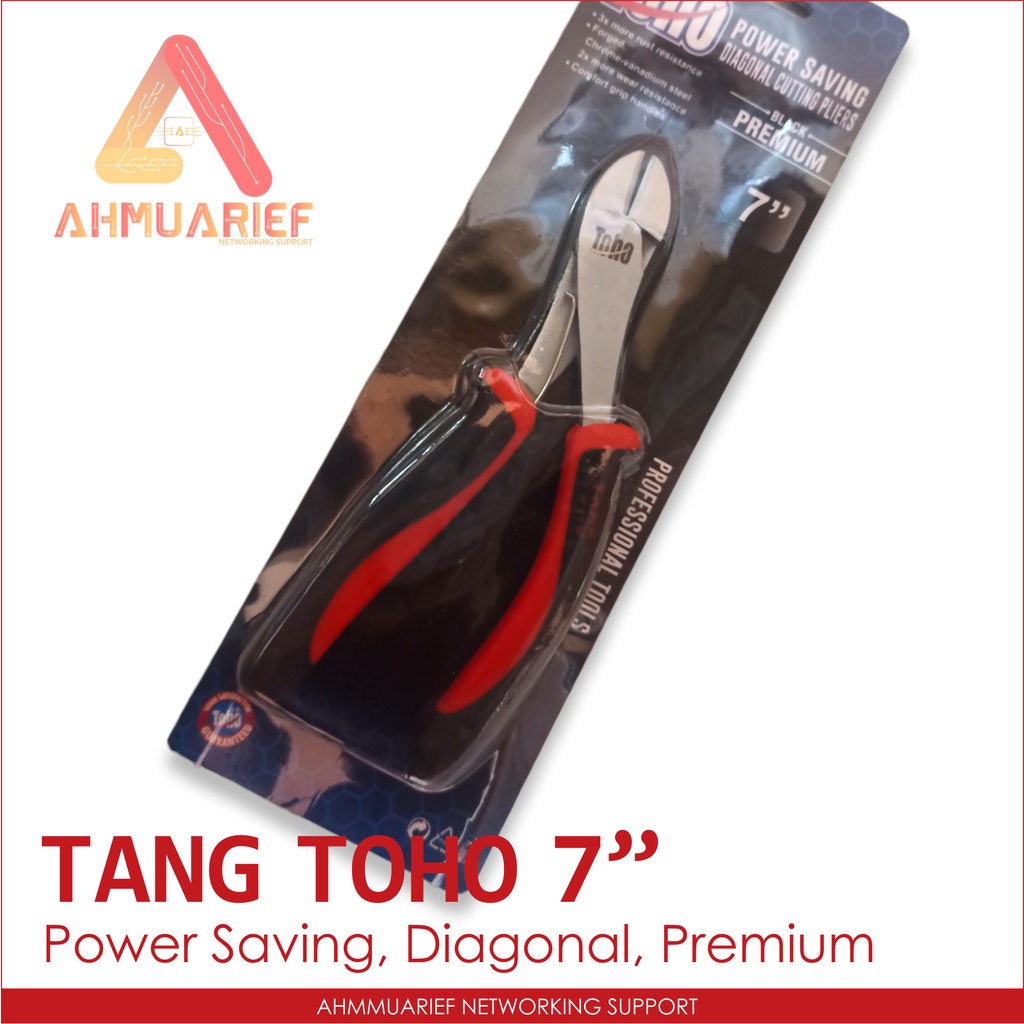 Jual TANG POTONG TOHO DIAGONAL POWER SAVING 7 INCH 7" TANG POTONG KAWAT ...