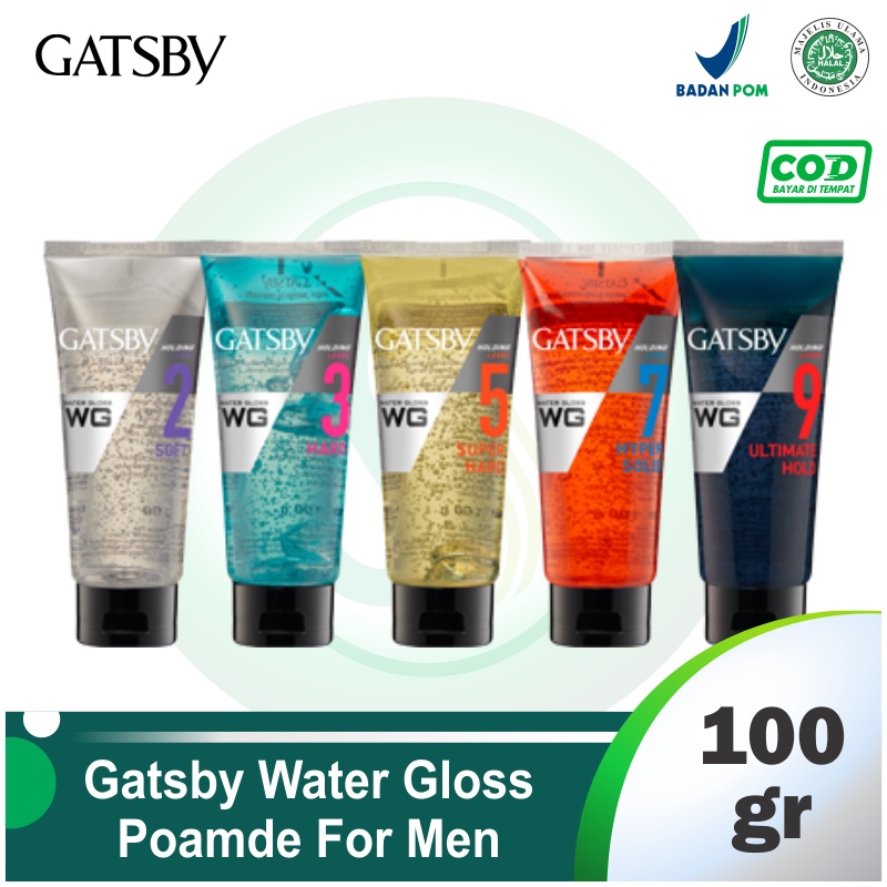 Jual Gatsby Water Gloss Pomade 100gr - Kemasan tube | Shopee Indonesia