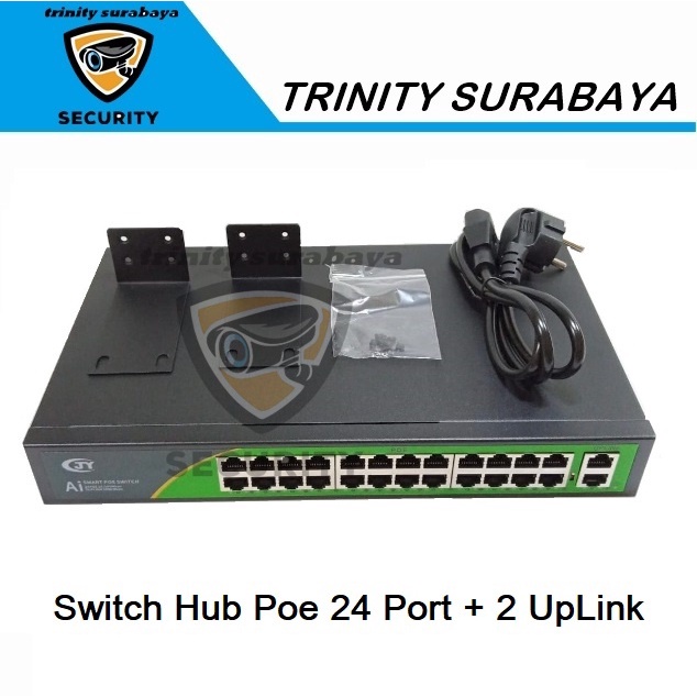 Jual Switch Hub Poe 24 Port + 2 UpLink Trinity | Shopee Indonesia