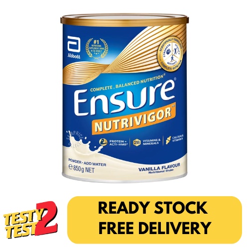 Jual Abbott Ensure NutriVigor Adult Milk Formula - Vanilla 850g | Shopee Indonesia