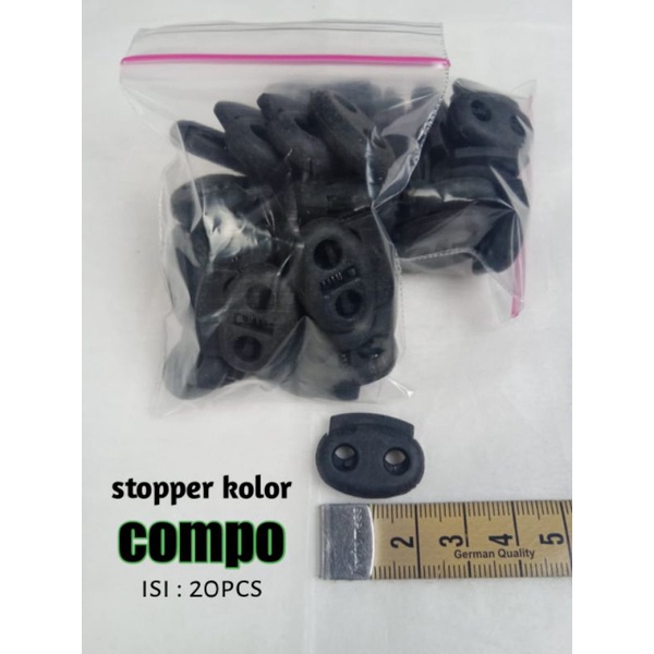 Jual stoper kolor / stoper tali celana / tas / masker model compo ...
