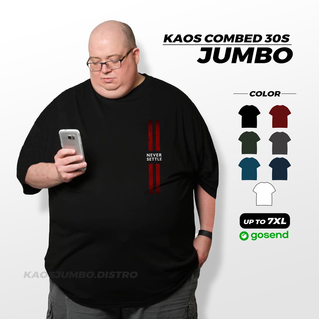 Jual Kaos pria jumbo ukuran xl xxl xxxl big size 4xl 5xl 6xl 7xl murah ...