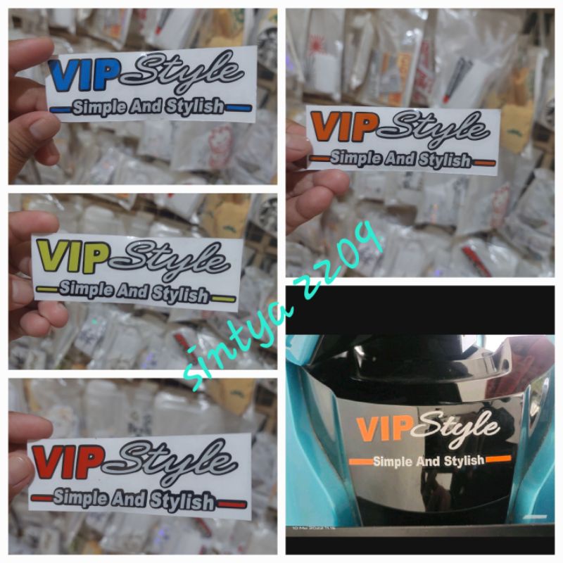 Jual STICKER STIKER VIP STYLE SIMPLE AND STYLISH CUTTING | Shopee Indonesia
