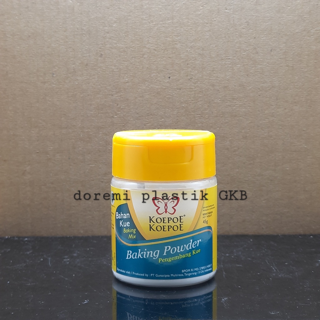 Jual Baking Powder Koepoe Koepoe 45g / Pengembang Kue bubuk kupu botol ...