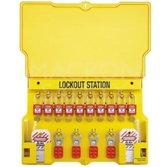 Jual Master Lock Safety Loto 1483Bp410 Padlock Station | Shopee Indonesia