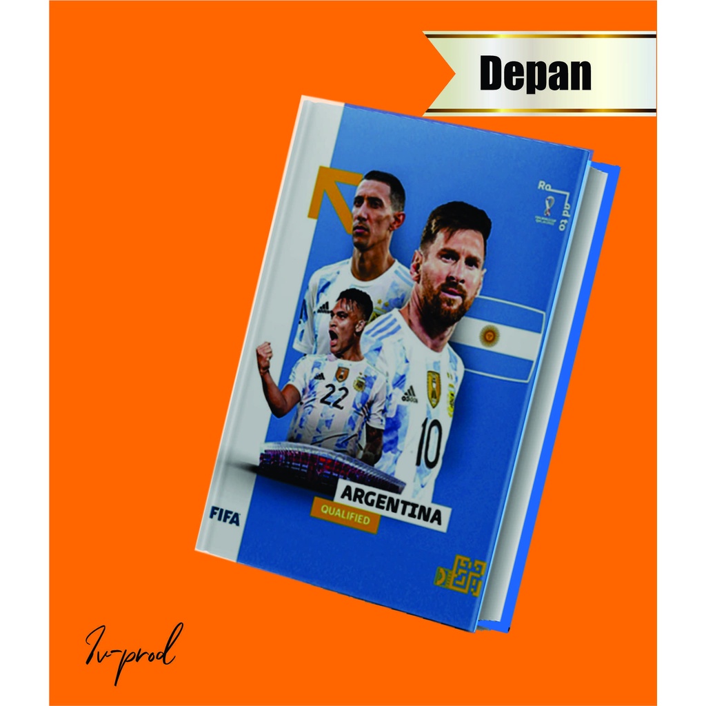 Jual Pocket book/Notebook Hardcover A5 / buku tulis PIALA DUNIA QATAR ...