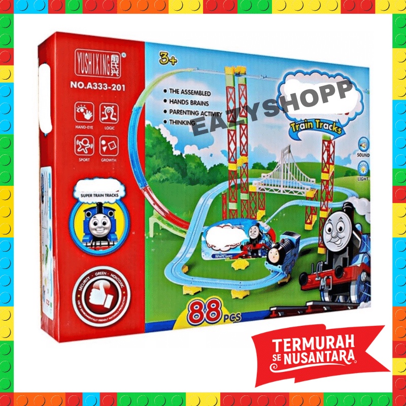 Jual Kado Mainan Permainan Rel Kereta Api KRL KAI Train Set Game Anak2 ...