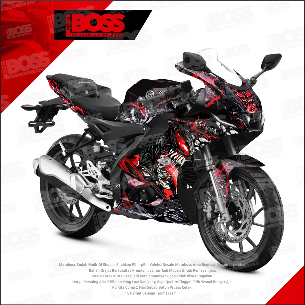 Jual Sticker Decal Yamaha R15 V4 Full Body Stiker Striping Full Body ...