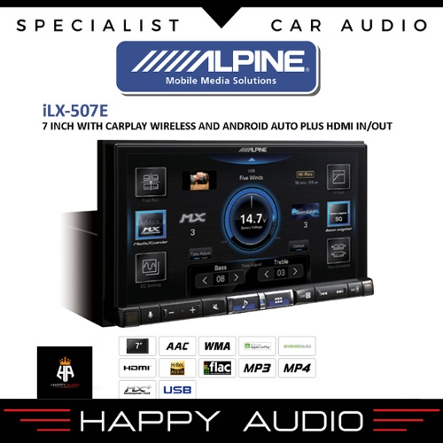 Jual Head Unit 7 Inch ALPINE iLX-507E HI-RES AUDIO HeadUnit ALPINE ORIGINAL GARANSI RESMI ...