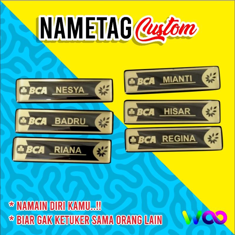 Jual Name Tag Akrilik Custom | Shopee Indonesia