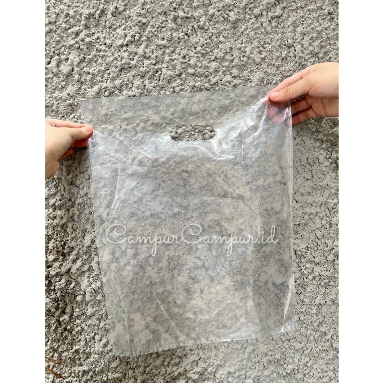 Jual Tas Plastik Bening ukuran 30x38 Kantong PE PP kresek tebal ...