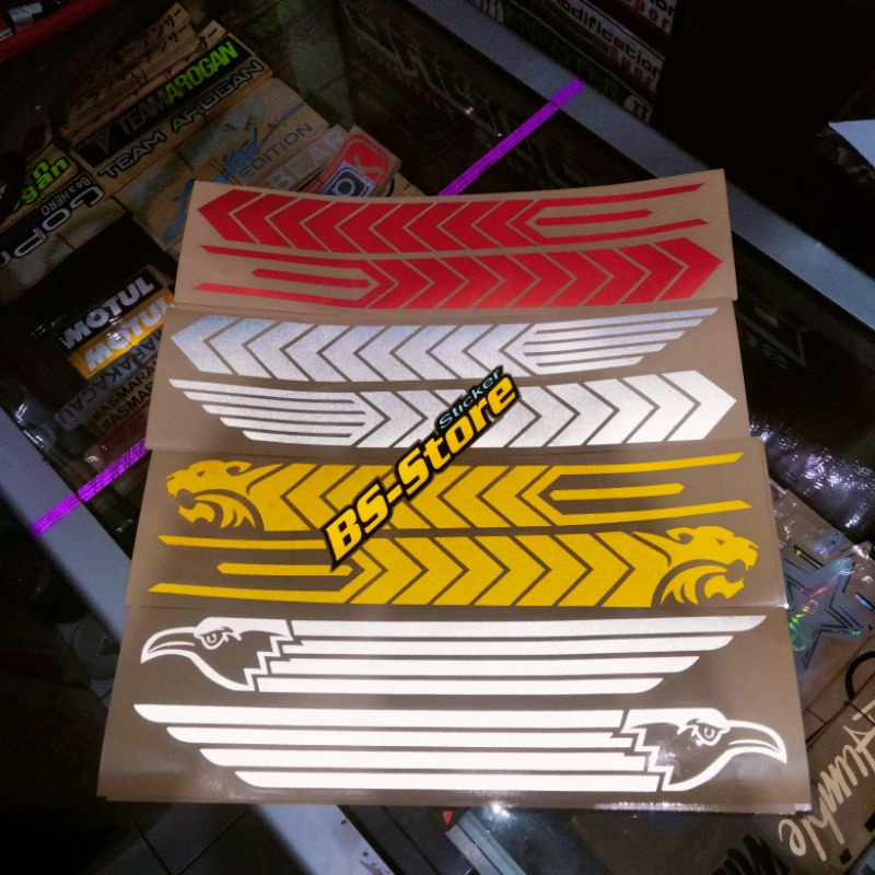 Jual Sticker Stiker List Pemantul Cahaya Polisi CUTTING BOX TOURING ...