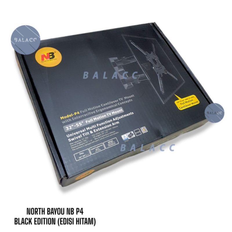 Jual Bracket LED LCD TV NORTH BAYOU NB P4 / NBP4 32" 40," 43"49 "50 ,55 ...