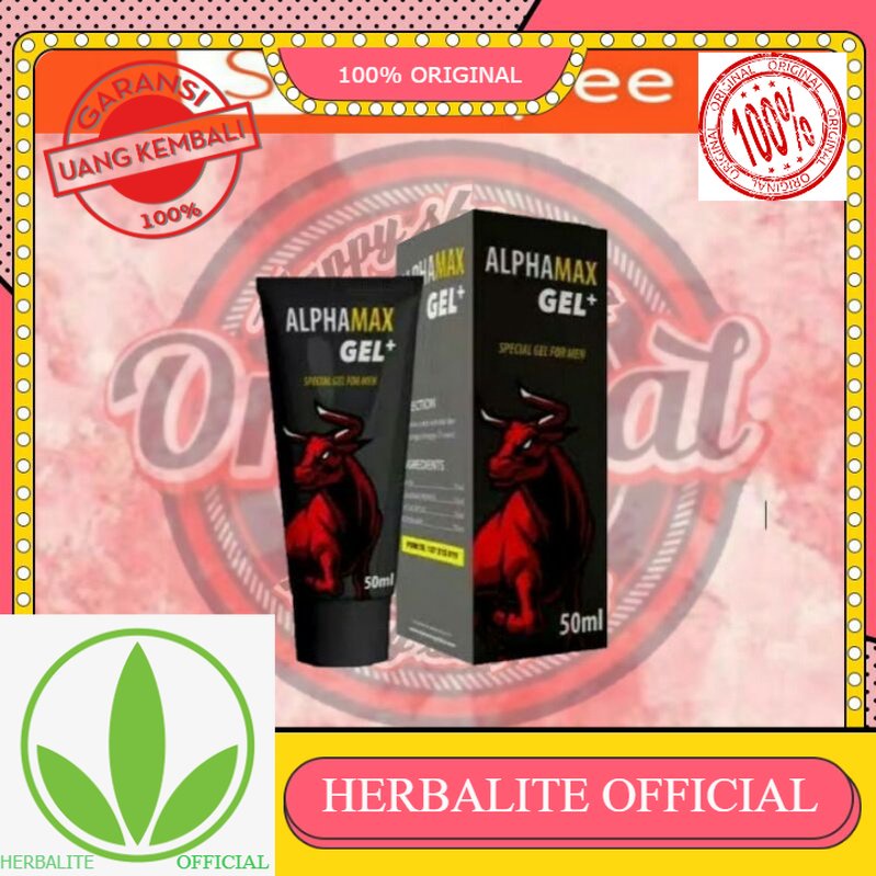 Jual 100% ORIGINAL Alphamax Gel 100% Original Obat Oles Pria Dewasa ...