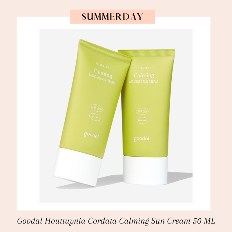 Jual [READY RENEW] Goodal Heartleaf Calming Moisture Sun Cream | Shopee ...