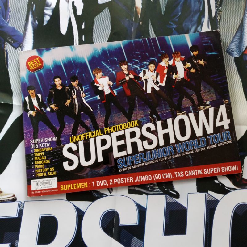 Jual UNOFFICIAL PHOTOBOOK SUPERSHOW4-SUPER JUNIOR WORLD TOUR + POSTER ...