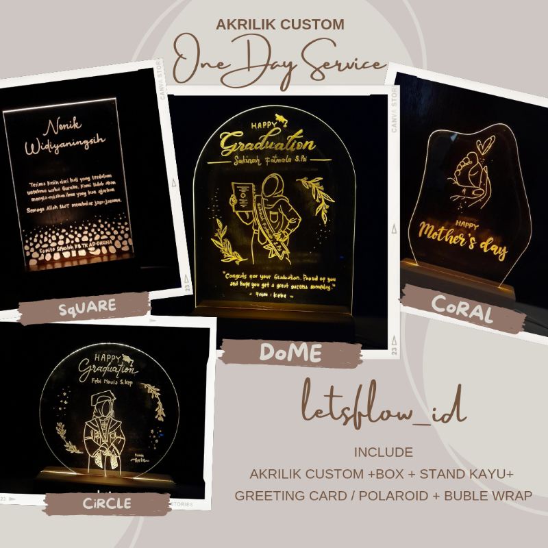 Jual Kado Wisuda | Akrilik Custom | Akrilik Lamp | Kado Pernikahan ...