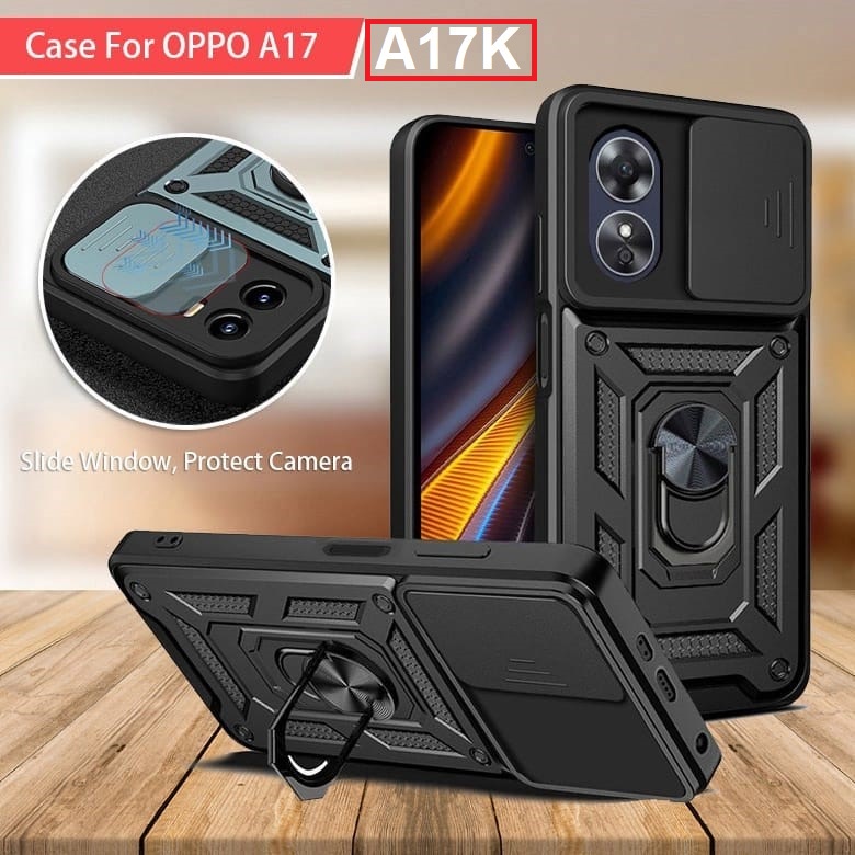 Jual Oppo A17K - A17 Case SLIDE ARMOR CAMERA PROTECTION Case Casing Hp ...