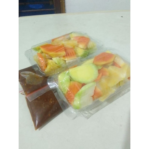 Jual rujak buah segar campur a4 | Shopee Indonesia