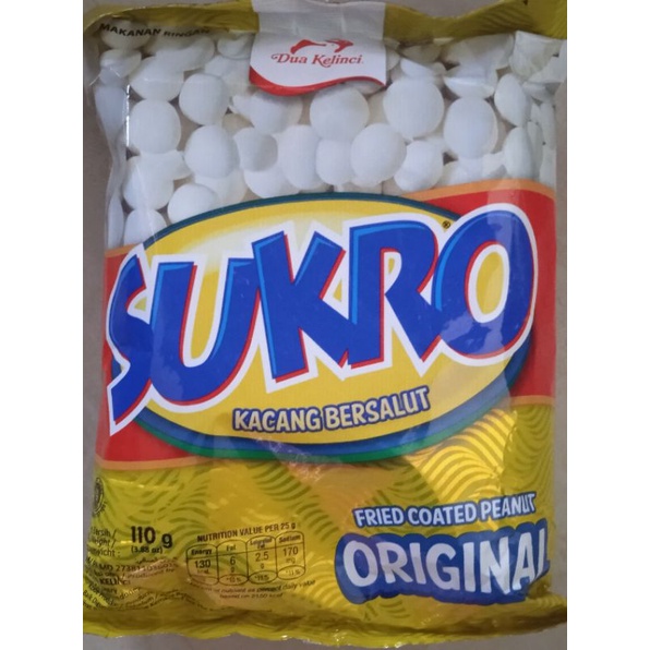 Jual Sukro Kacang Bersalut Rasa Original 110 Gram | Shopee Indonesia