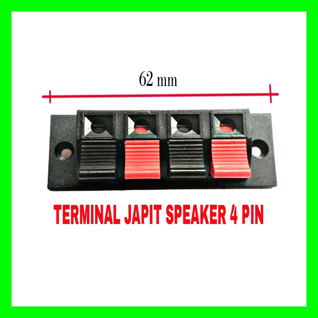 Jual Terminal Jepit Speker 4 Pin Kecil Stereo Berkualitas | Shopee ...