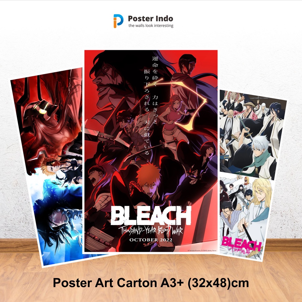 Jual Poster Anime Bleach Arc Blood War HD Poster | Shopee Indonesia