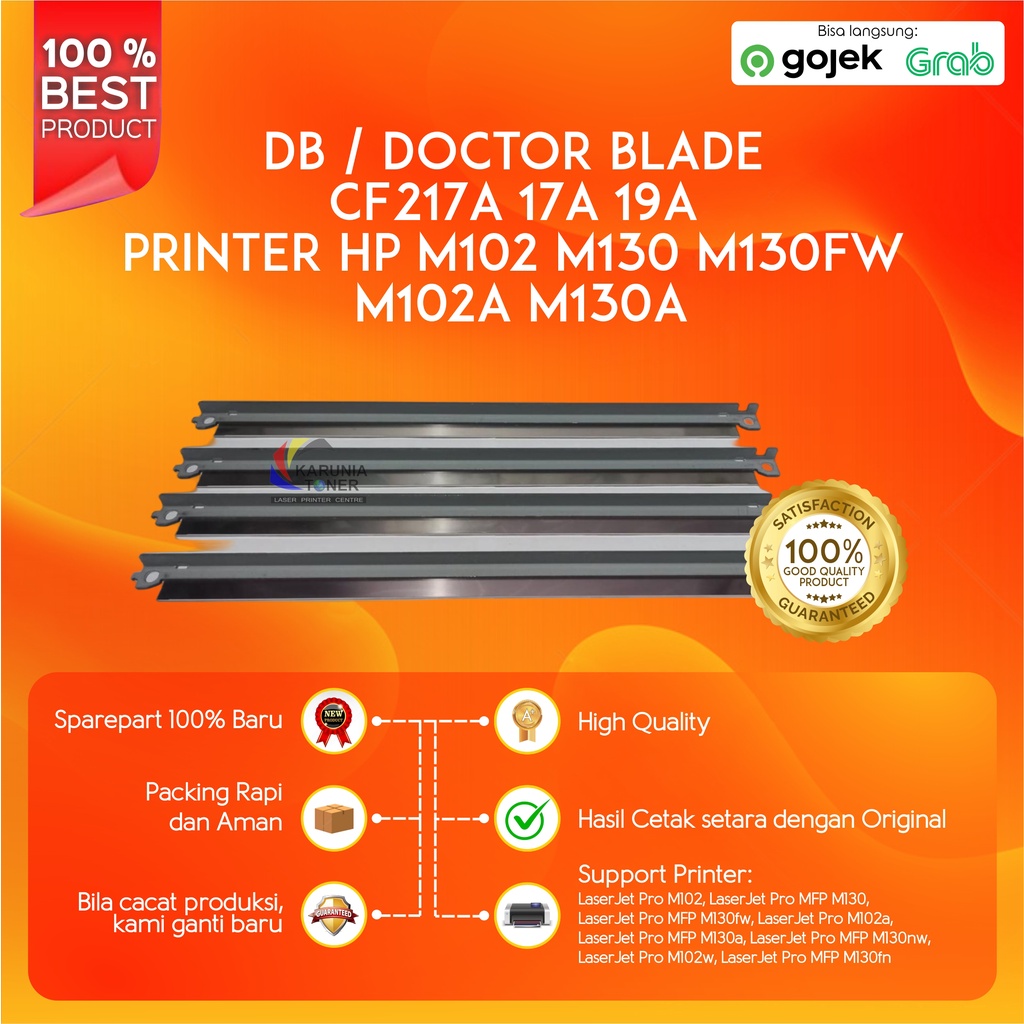 Jual Doctor Blade Cartridge Toner HP 17A 19A CF217A Printer M102a M130a ...