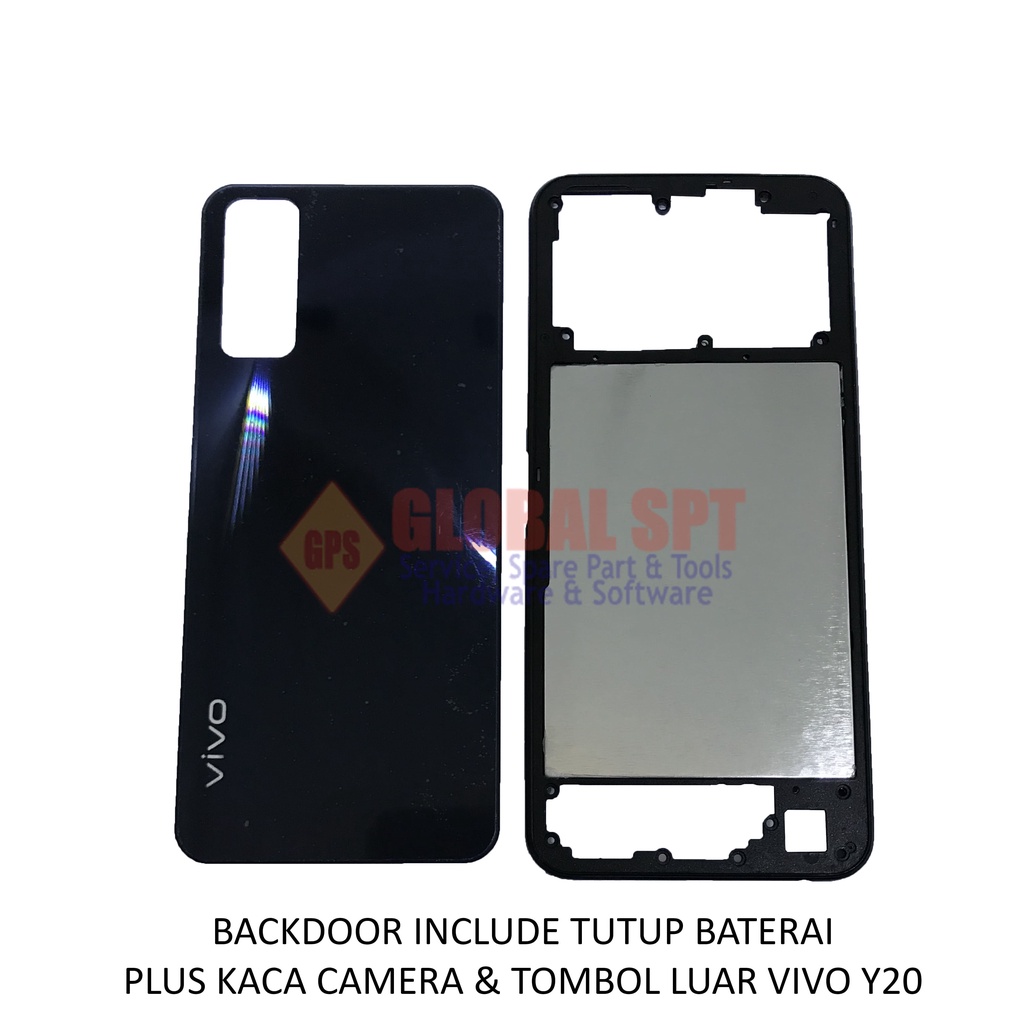 Jual BACKDOOR VIVO Y20 INCLUDE TUTUP BATERAI / BACK COVER / TUTUP BELAKANG | Shopee Indonesia