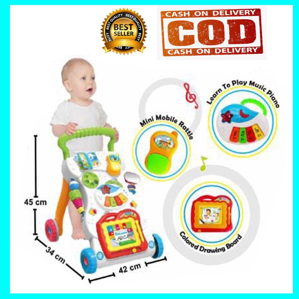Jual Mainan Baby Walker Music AU03 - Dorongan Bayi Musik - Dorongan ...