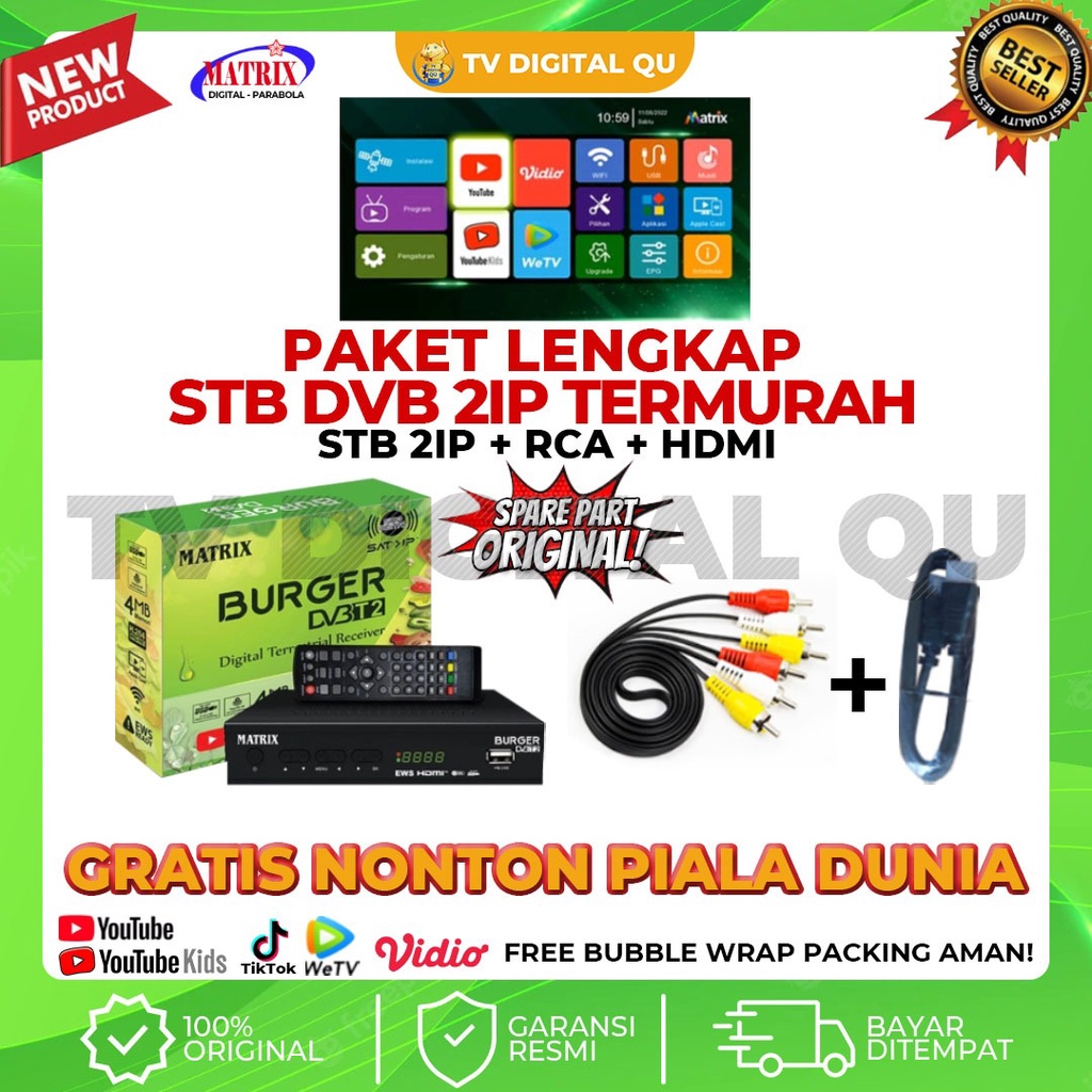 Jual Matrix Apple Merah/Silver/Kuning Super HD - STB TV Digital Youtube,MeeCast,Apple Cast,IPTV ...