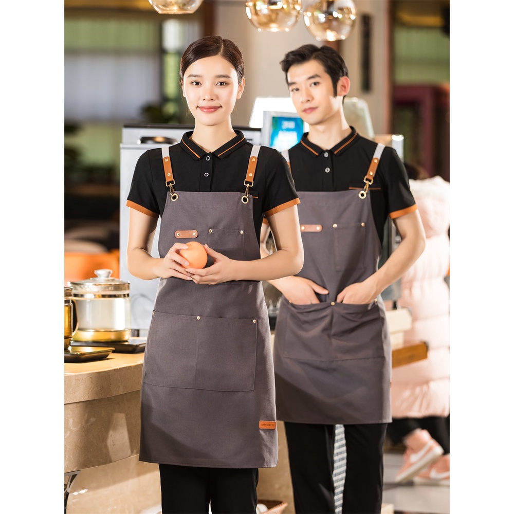 Jual Apron Celemek Tahan Air Sabuk Pinggang Dapat Disesuaikan Dapur ...