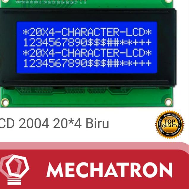 Jual LCD2004 20X4 LCD 2004A LCD 2004 LCD Module 5V Biru Blue Backlight | Shopee Indonesia