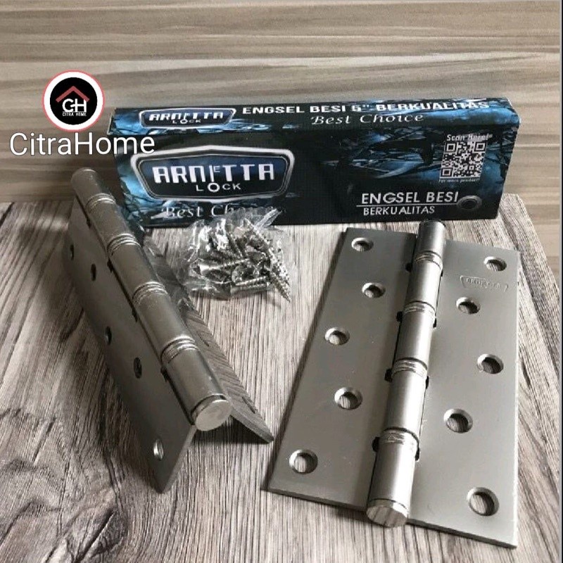 Jual Engsel Besi "3 "4" dan "5" inch Arnetta Tebal -2 5mm | Shopee Indonesia