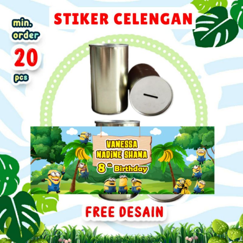 Jual STIKER CELENGAN CUSTOM /STIKER SOUVENIR ULANG TAHUN/STIKER ...