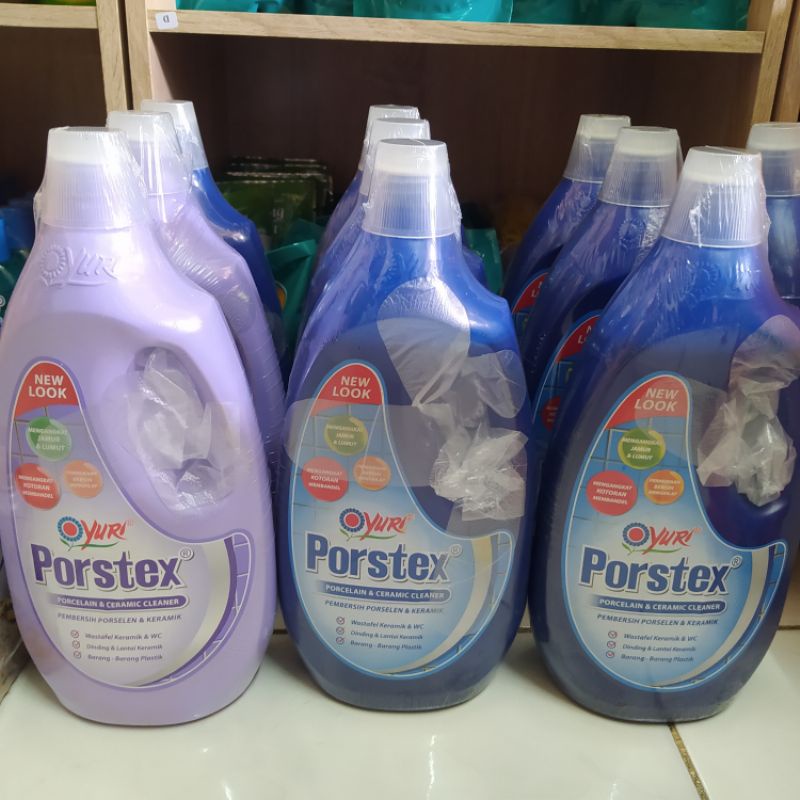 Jual Porstex Pembersih Keramik Biru Botol 1000 Ml (1L) | Shopee Indonesia