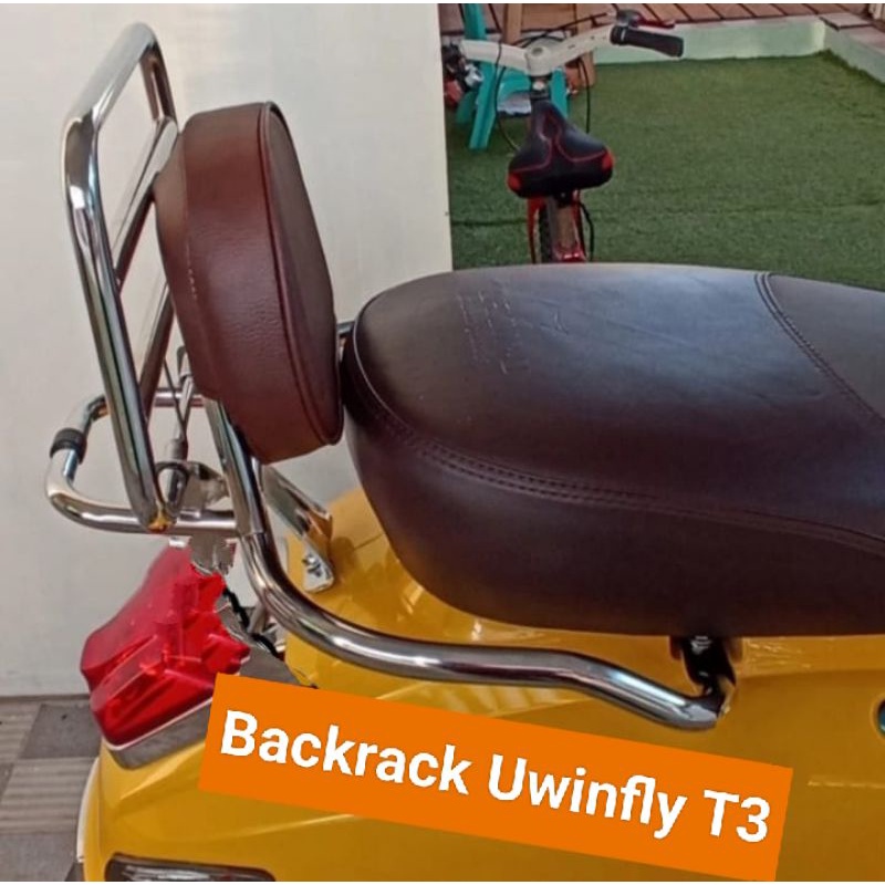 Jual Backrack / Back Rack Motor Listrik Smooth Zuzu dan Uwinfly T3 Plus ...