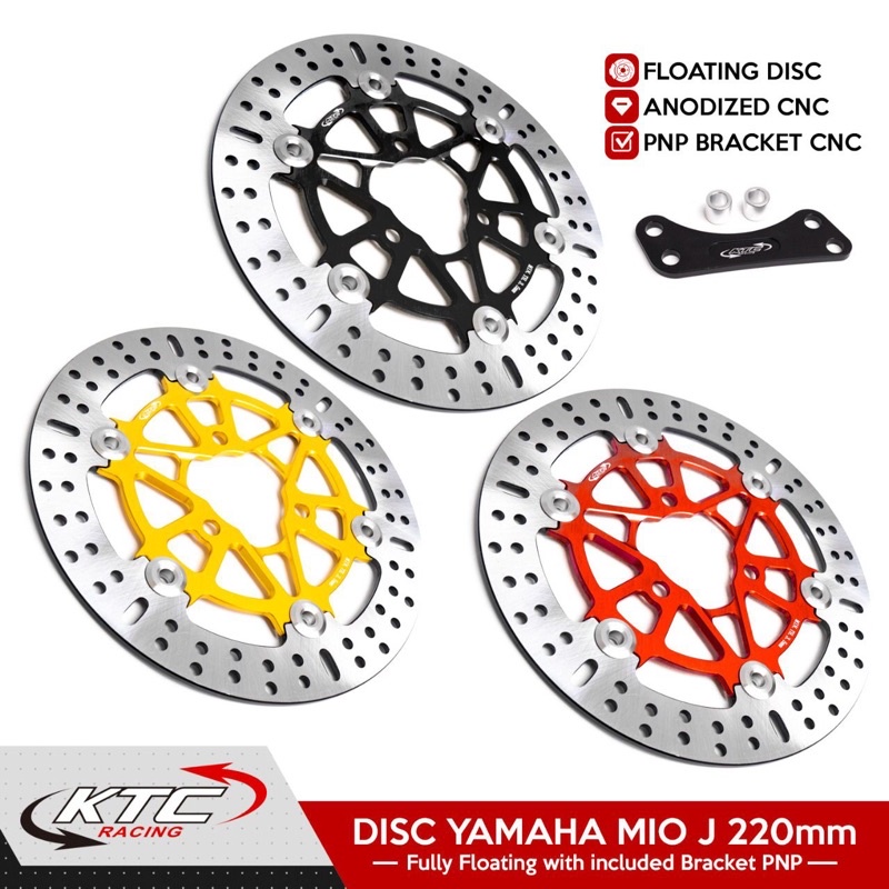 Jual Disc Brake Piringan Cakram KTC 220mm Floating Fazzio Mio M3 Mio J ...
