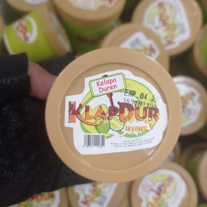 Jual Maker Klapdur Es Krim Es Puter Rasa Kelapa Durian /Pack | Shopee ...