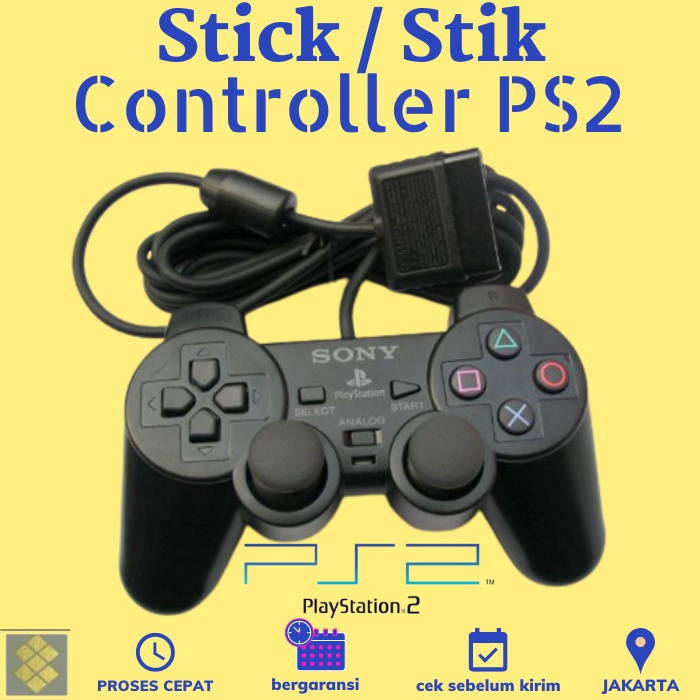 Jual Stick Stik Controller PS2 TW Dualshock Getar | Shopee Indonesia