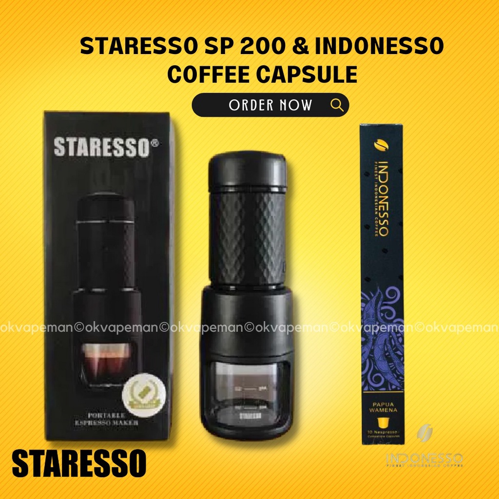 Jual Bundle Staresso SP 200 Manual Espresso Coffee Maker & Coffee ...