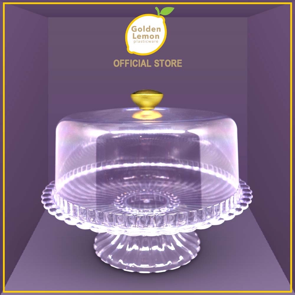 Jual Mulya Jaya Cake Tray Tempat Kue Transparant TK 146 Golden Sunkist ...