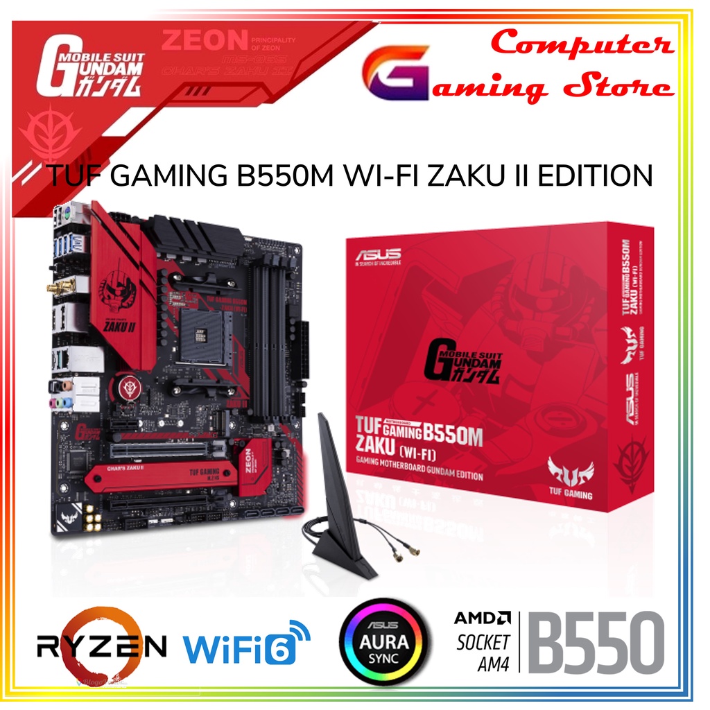 Jual ASUS TUF GAMING B550M WI-FI ZAKU II EDITION Motherboard AMD AM4 ...