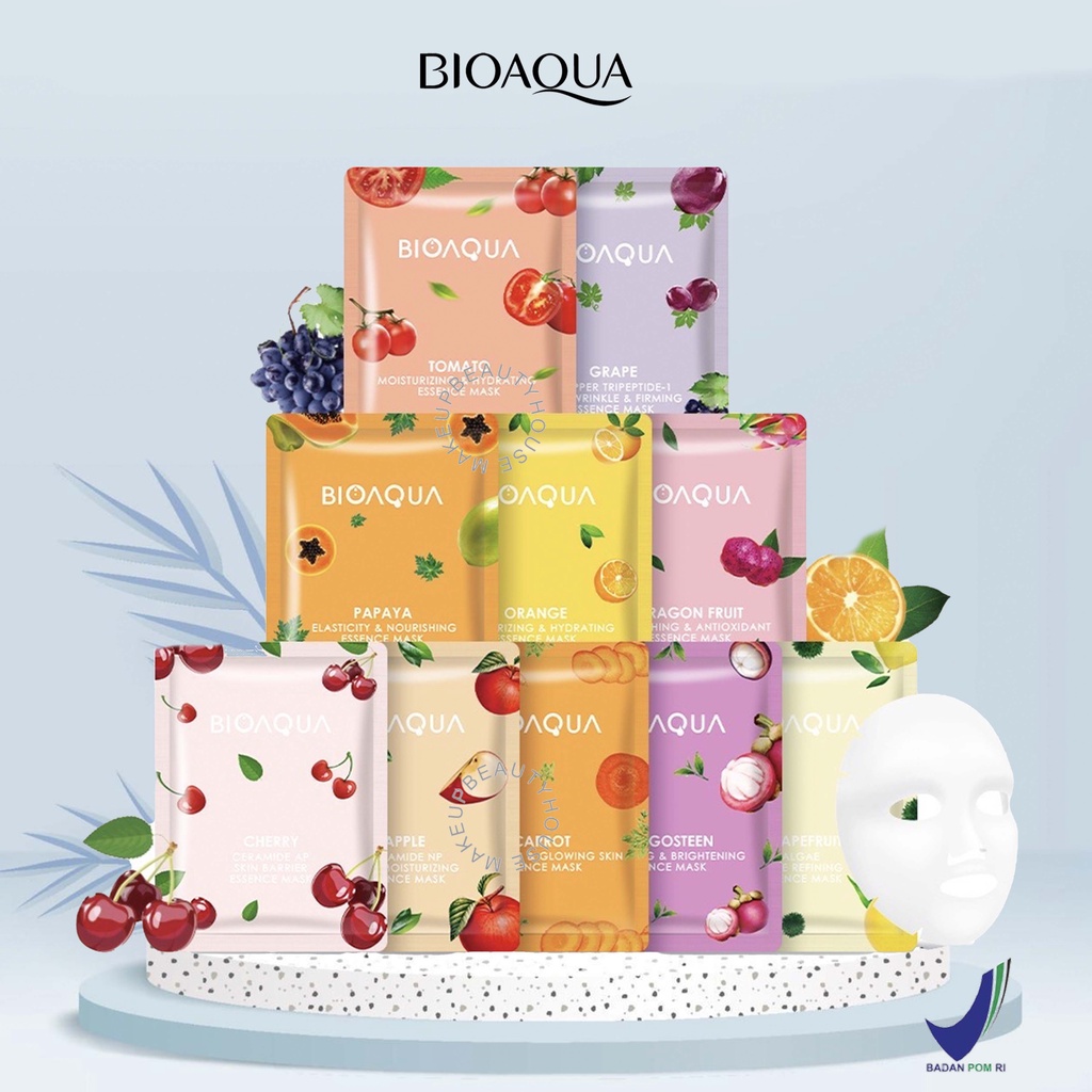 Jual BIOAQUA Masker Sheet Mask Vegetables and Fruits Series Natural ...