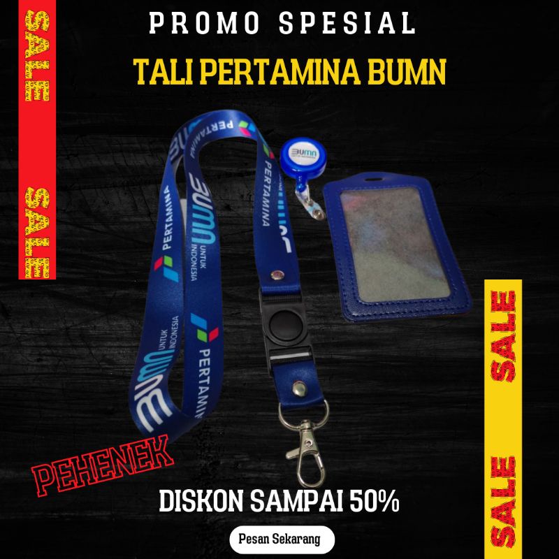 Jual Tali idcard PERTAMINA BUMN/NAMETAG PERTAMINA BUMN PRINTING ...