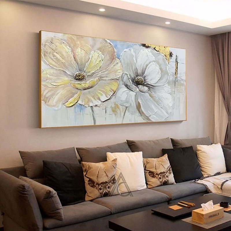 Jual LUKISAN BUNGA TIMBUL MODERN ROOM MINIMALIS | Shopee Indonesia