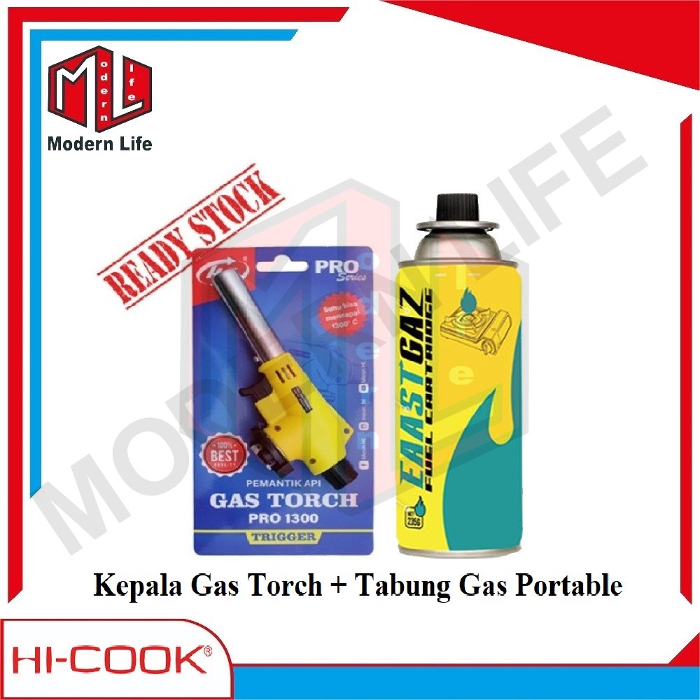 Jual Kepala Gas Torch Portable Las Fire Torch Blow Flame Gun + TABUNG ...