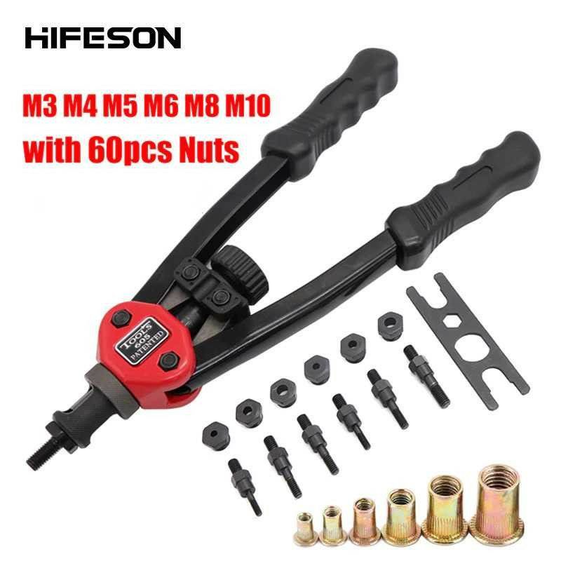 Jual Full Set 68pcs Alat Pasang Mur Rivet Nut Drat Hand Threaded Rivet ...
