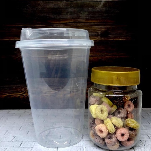 Jual CUP INJECTION + TUTUP 12 OZ / 14 OZ / 16 OZ @25 pcs | Shopee Indonesia